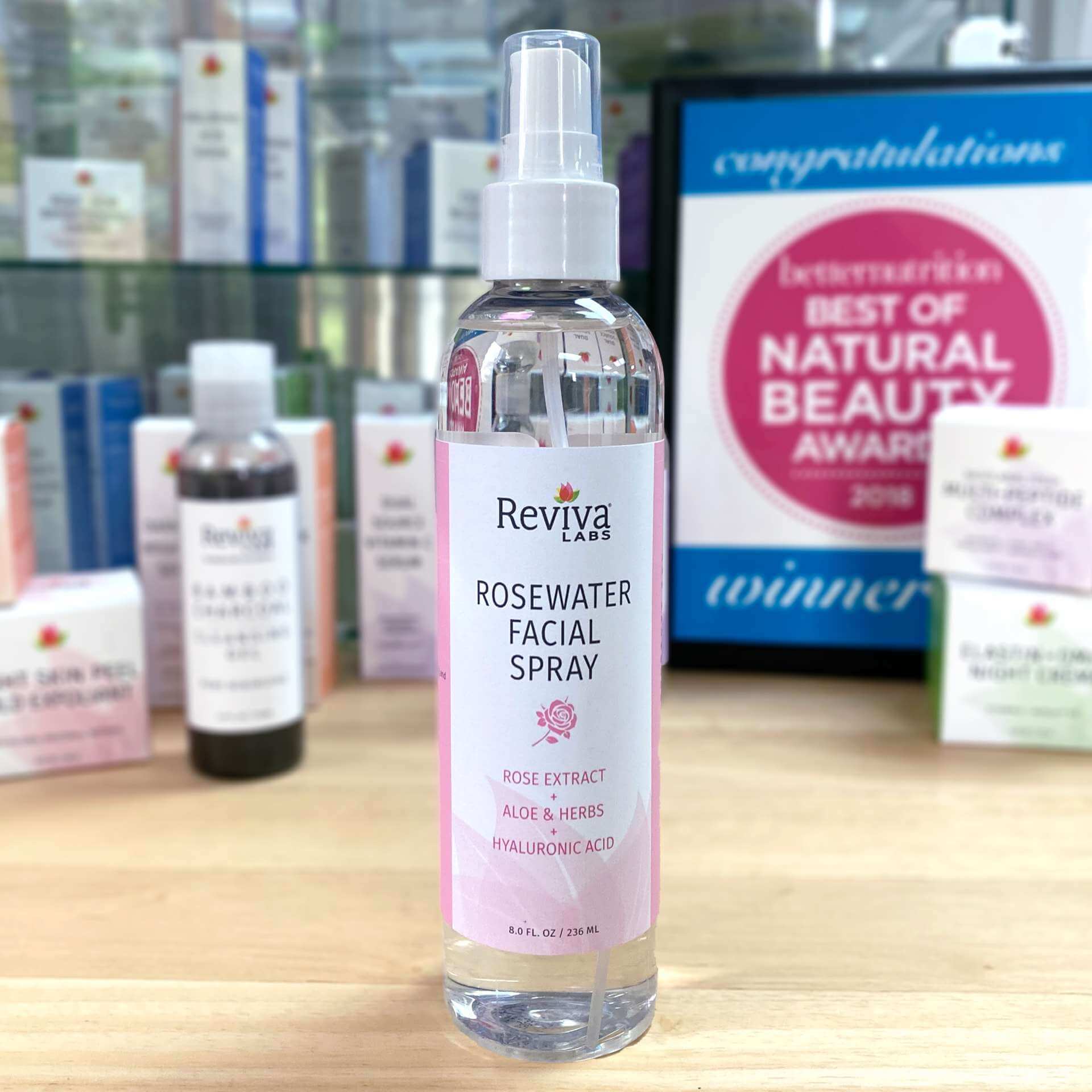 Rosewater Facial Spray - Reviva Labs